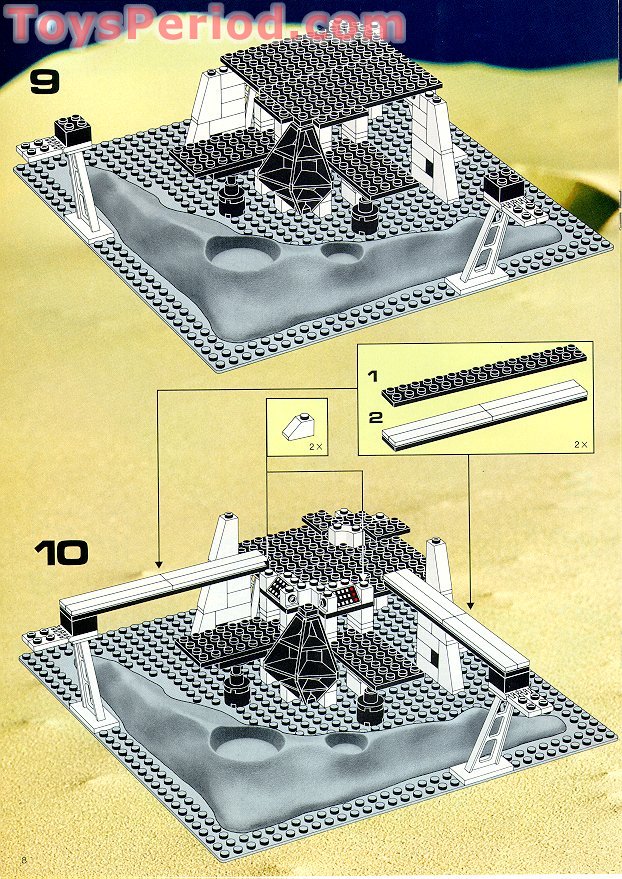 LEGO 6972 Polaris-I Space Lab Instructions and Parts List
