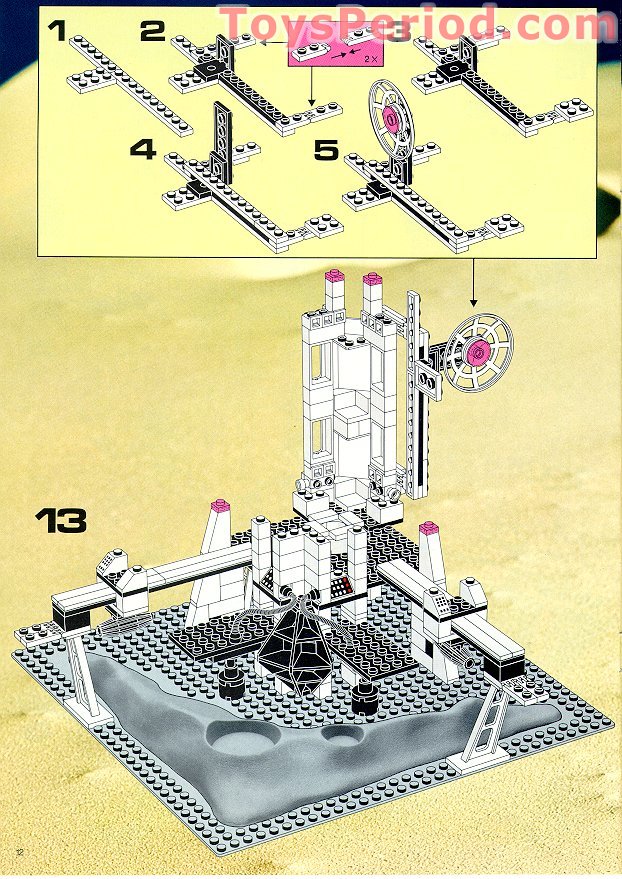 LEGO 6972 Polaris-I Space Lab Instructions and Parts List