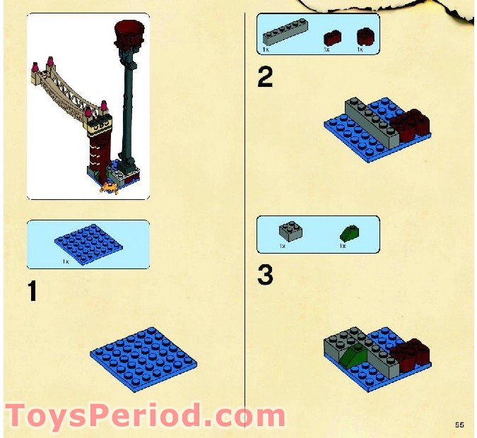 LEGO 6253 Shipwreck Hideout Instructions and Parts List