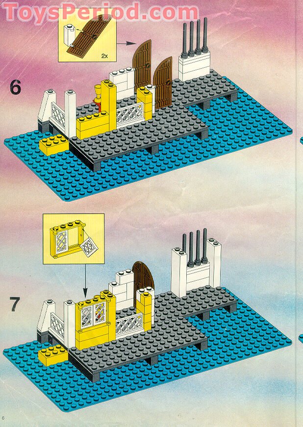 LEGO 6267 Lagoon Lock-Up Instructions and Parts List
