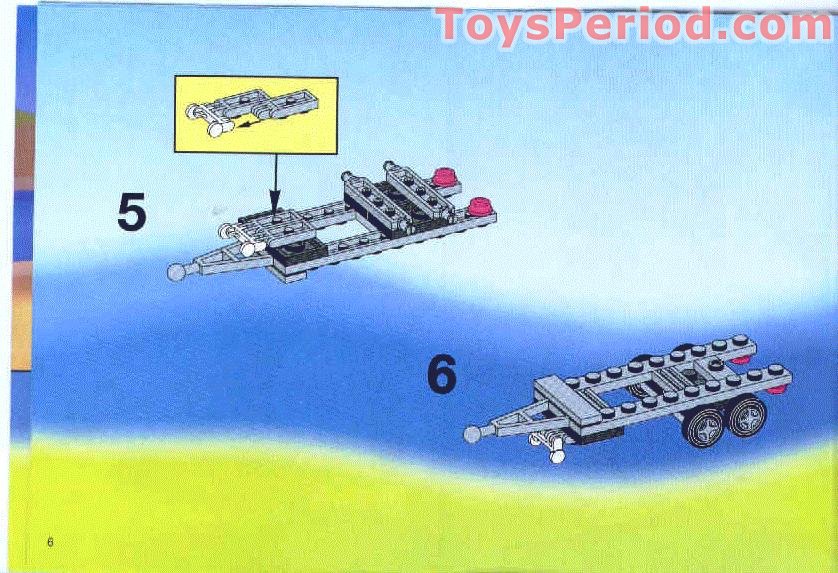 LEGO 6351 Surf 'n' Sail Camper Instructions and Parts List