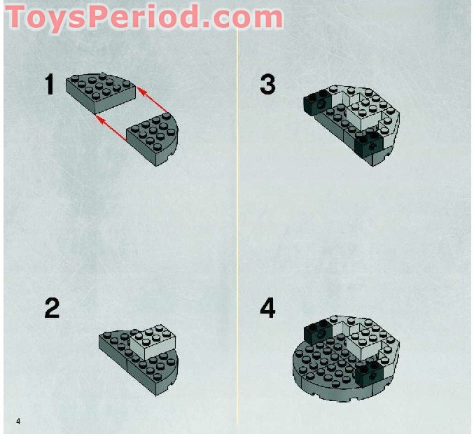 LEGO 7681 Separatist Spider Droid Instructions and Parts List