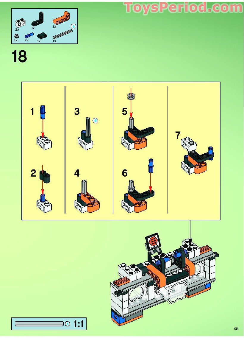 LEGO 7690 MB-01 Eagle Command Base Instructions and Parts List