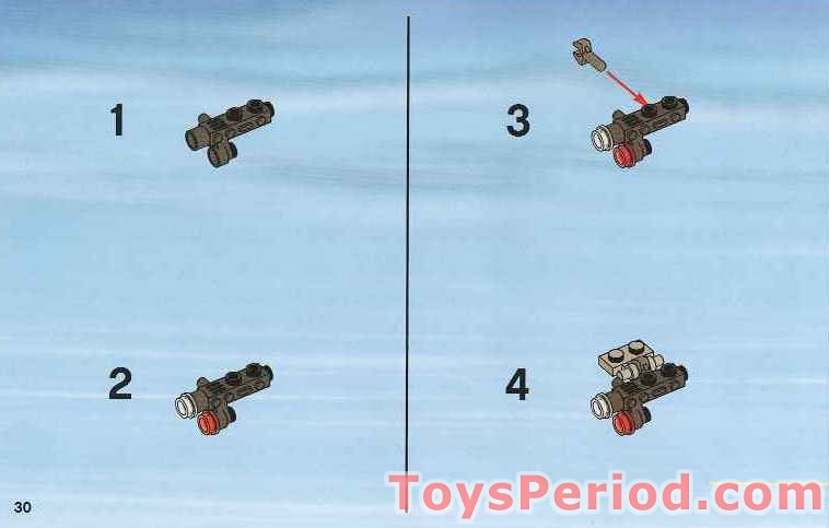 LEGO 7741 Police Helicopter Instructions and Parts List