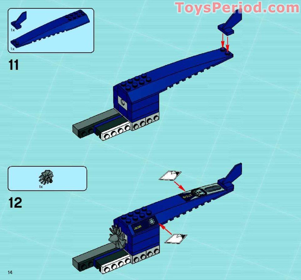 LEGO 8636 Mission 7: Deep Sea Quest Instructions and Parts List