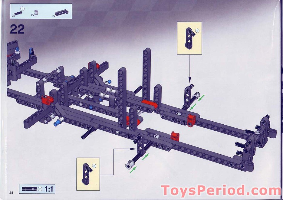 LEGO 8653 Enzo Ferrari 1:10 Instructions and Parts List
