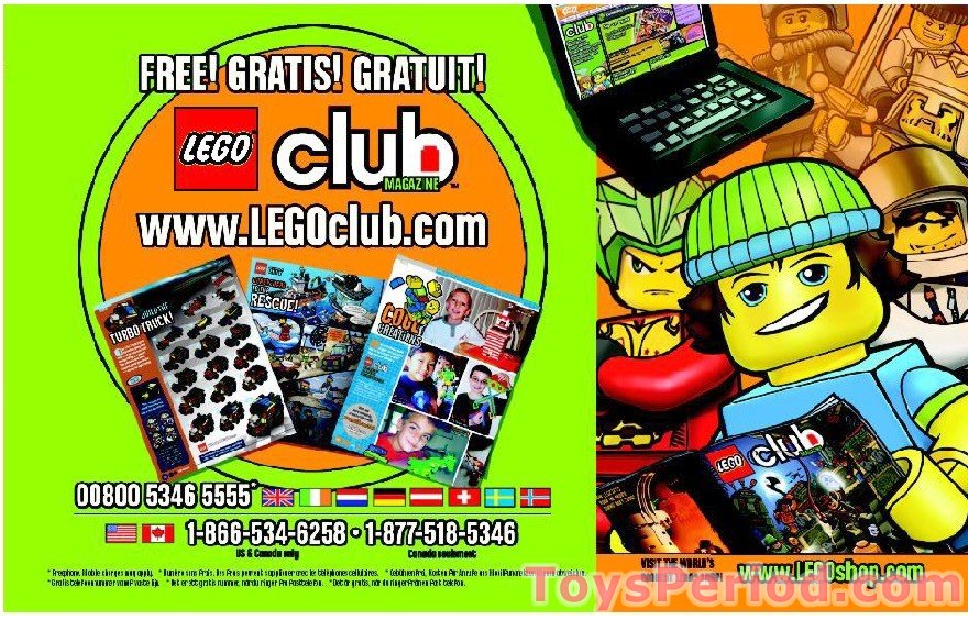 LEGO 8162 Race Rig Instructions and Parts List