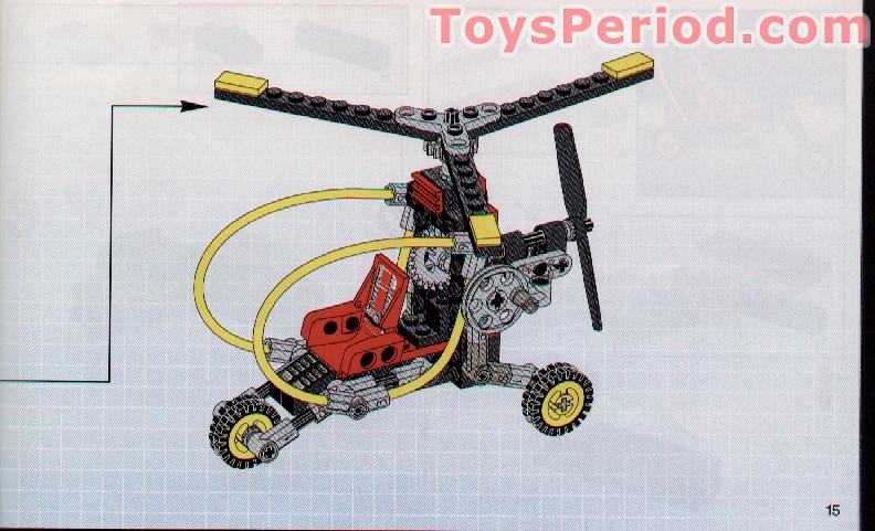 LEGO 8215 Gyro Copter Instructions and Parts List