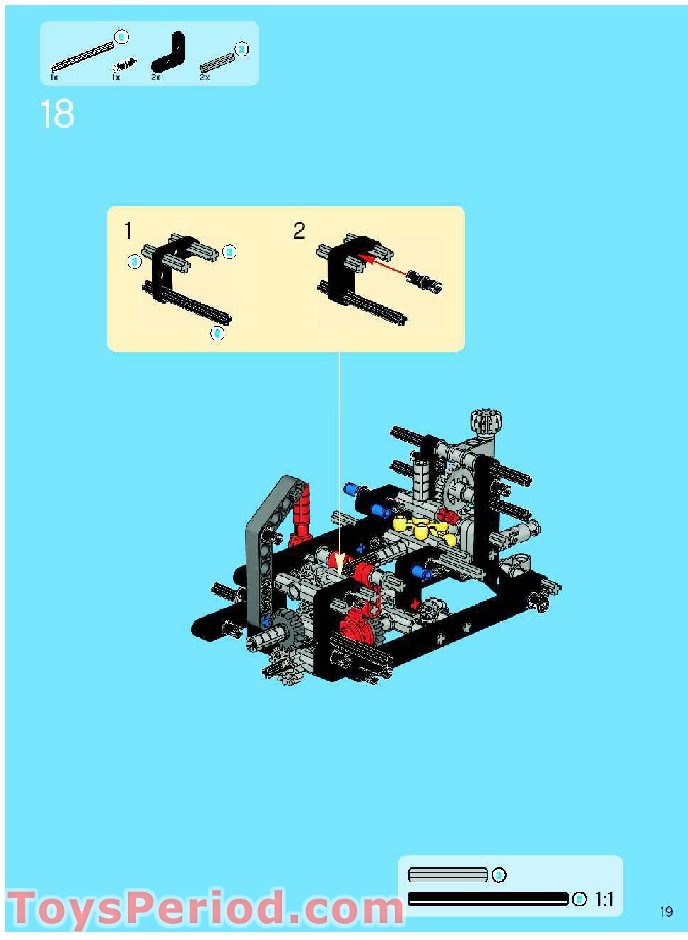 LEGO 8284-1 Dune Buggy or Tractor Instructions and Parts List
