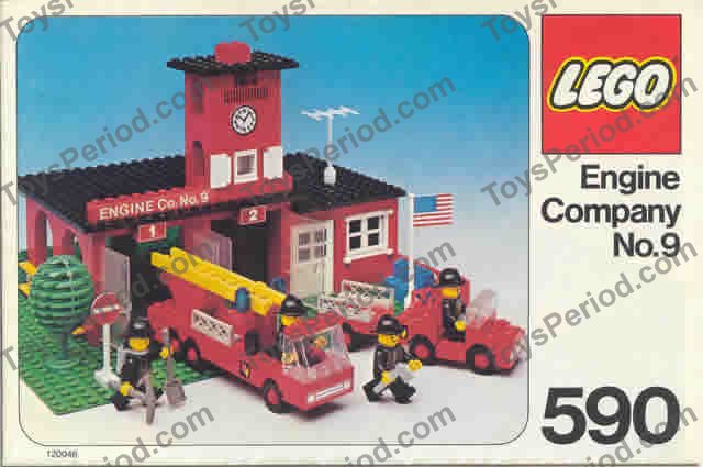 LEGO 590 Engine Co Number 9 Instructions and Parts List