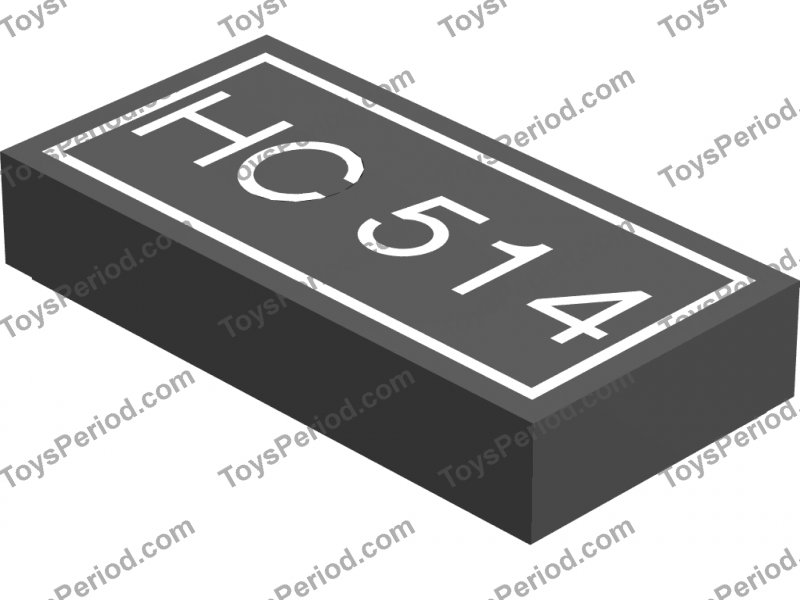 LEGO Sets with Part 3069bpa1 Tile 1 x 2 with White 'HC 514' Text Pattern