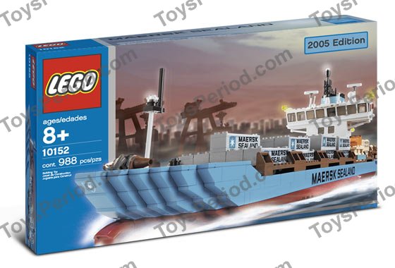 LEGO 10152-1 Maersk Sealand Container Ship 2004 Edition Instructions ...