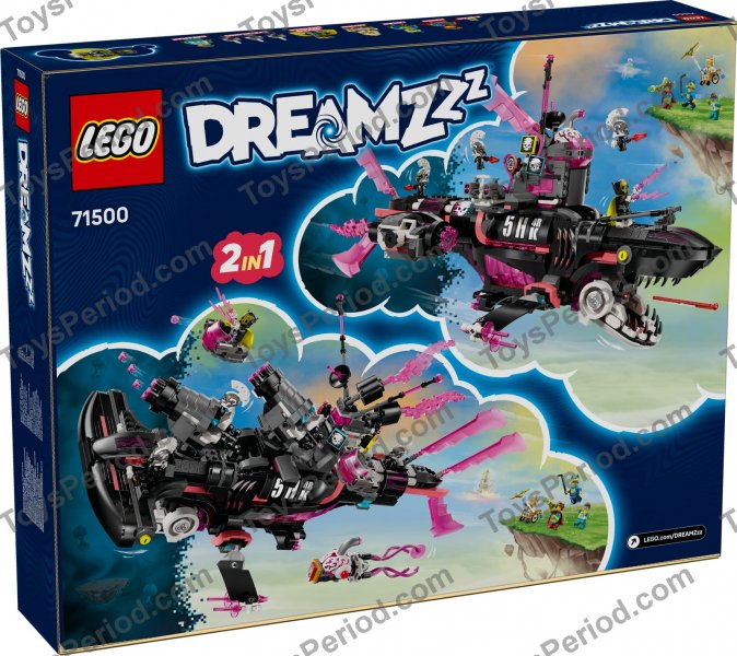 LEGO 71500 Nightmare Shark Submarine Set Parts List