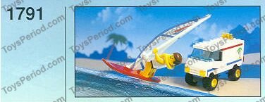 LEGO 1791 Windsurfer and Van Instructions and Parts List