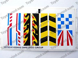 LEGO Sets with Part 3058stk01 Sticker Sheet for Set 3058 - (23103/4142044)