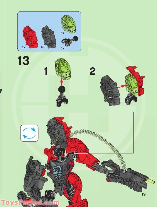 LEGO 6218 Splitface Instructions and Parts List