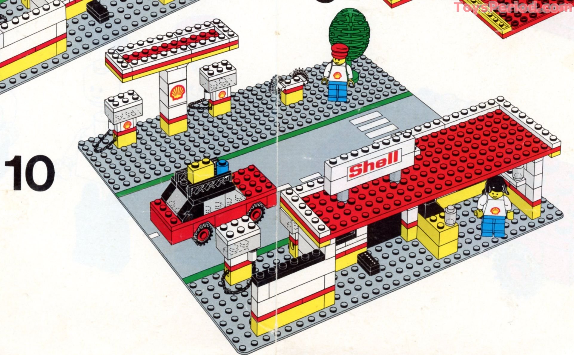 LEGO 377-1 Shell Service Station Instructions and Parts List