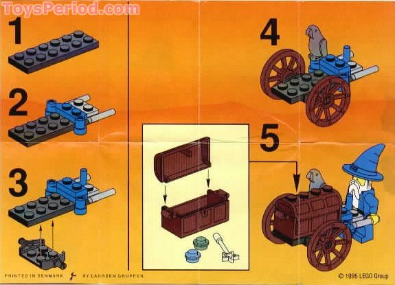 LEGO 1736 Wizard's Cart Instructions and Parts List