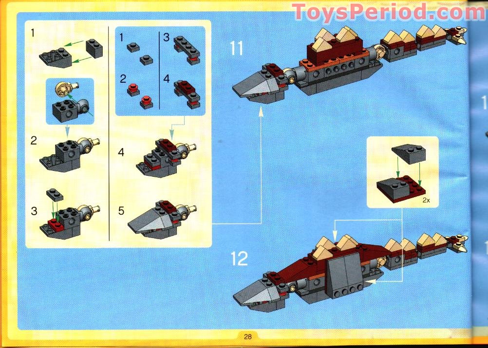 LEGO 4507 Prehistoric Creatures Instructions and Parts List