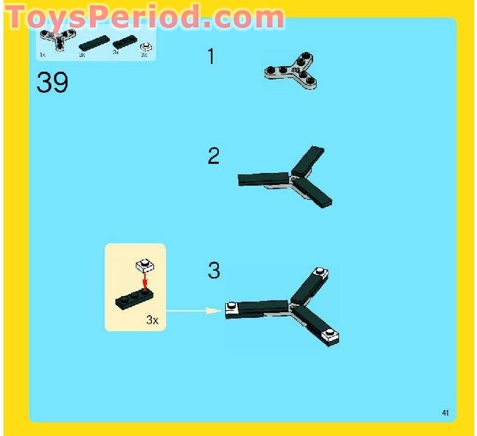 LEGO 6745 Propeller Power Instructions and Parts List