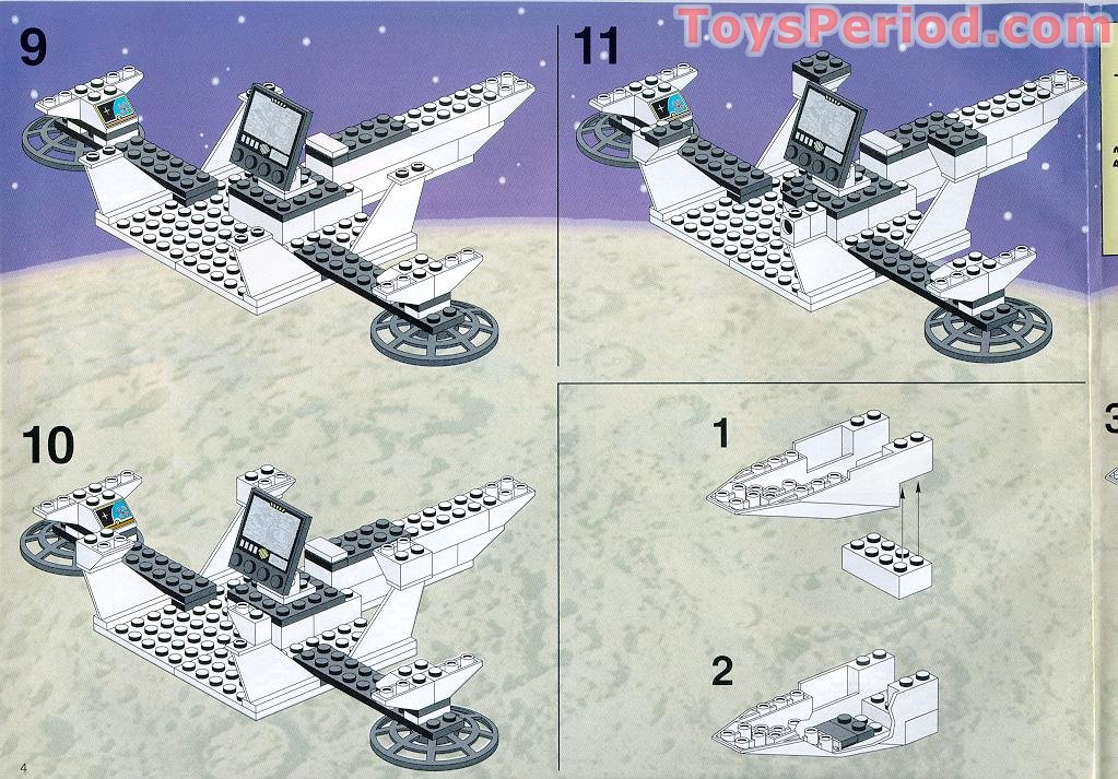 LEGO 6982 Explorien Starship Instructions and Parts List
