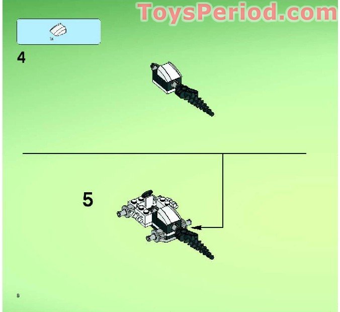LEGO 7644 MX-81 Hypersonic Operations Aircraft Instructions and Parts List