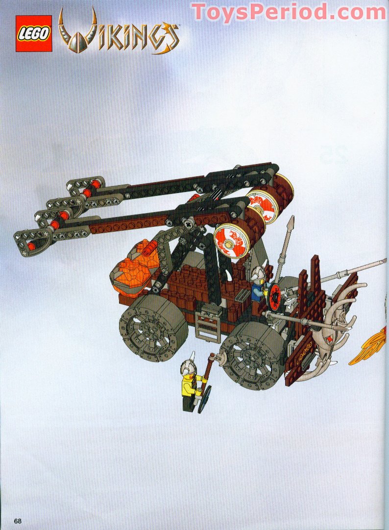 LEGO 7021 Viking Double Catapult Versus Armored Ofnir Dragon ...