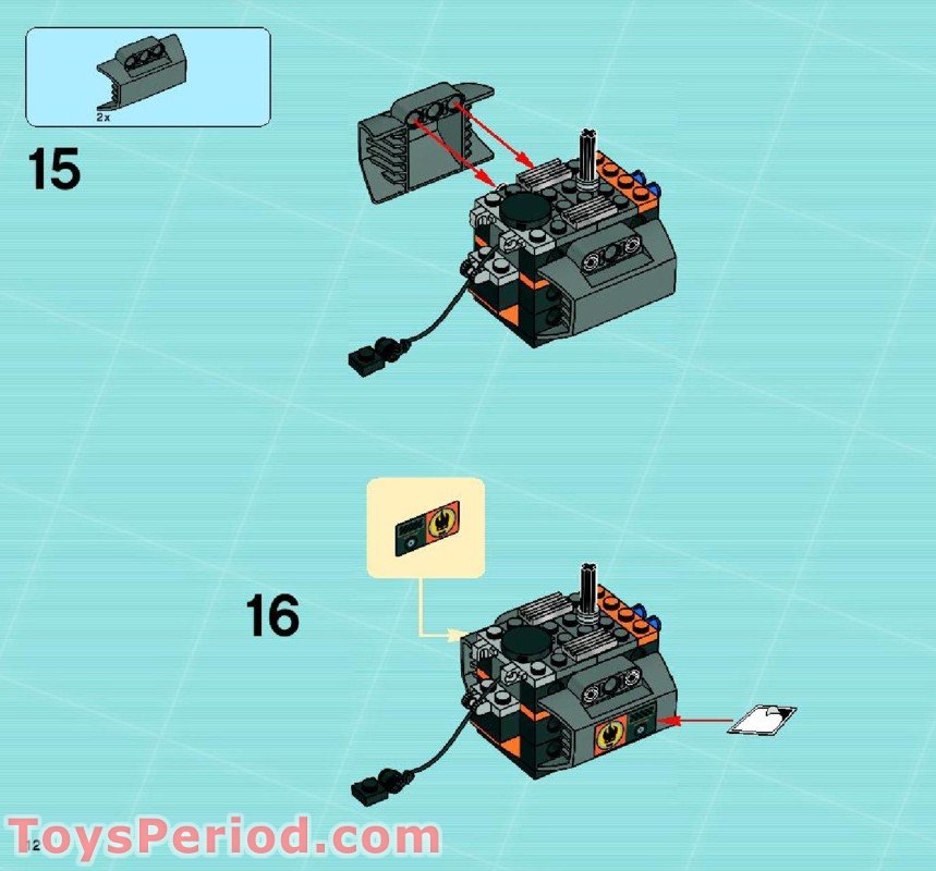 LEGO 8634 Mission 5: Turbocar Chase Instructions and Parts List