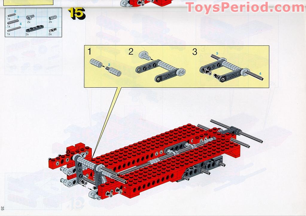 LEGO 8872 Forklift Transporter Instructions and Parts List