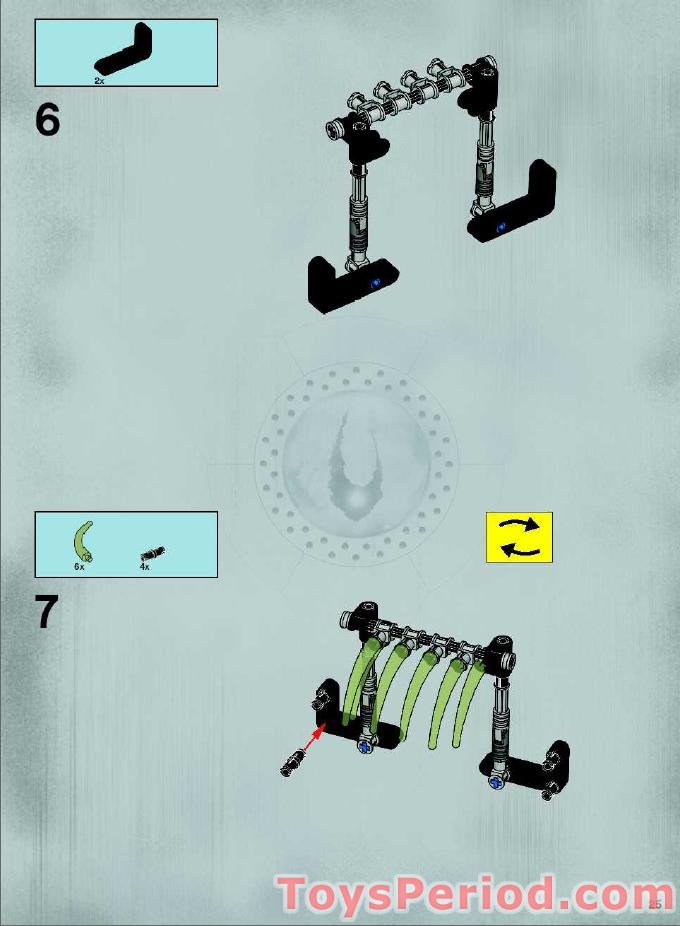 LEGO 8894 Piraka Stronghold Instructions and Parts List