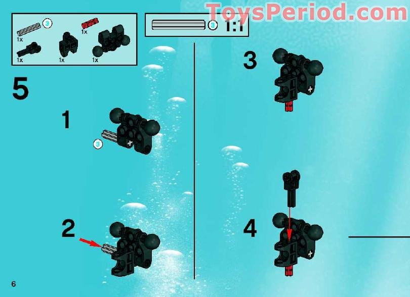 LEGO 8921 Pridak Instructions and Parts List