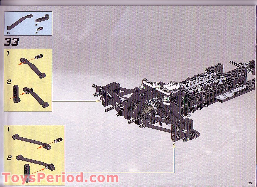 LEGO 8461 Williams F1 Team Racer Instructions and Parts List