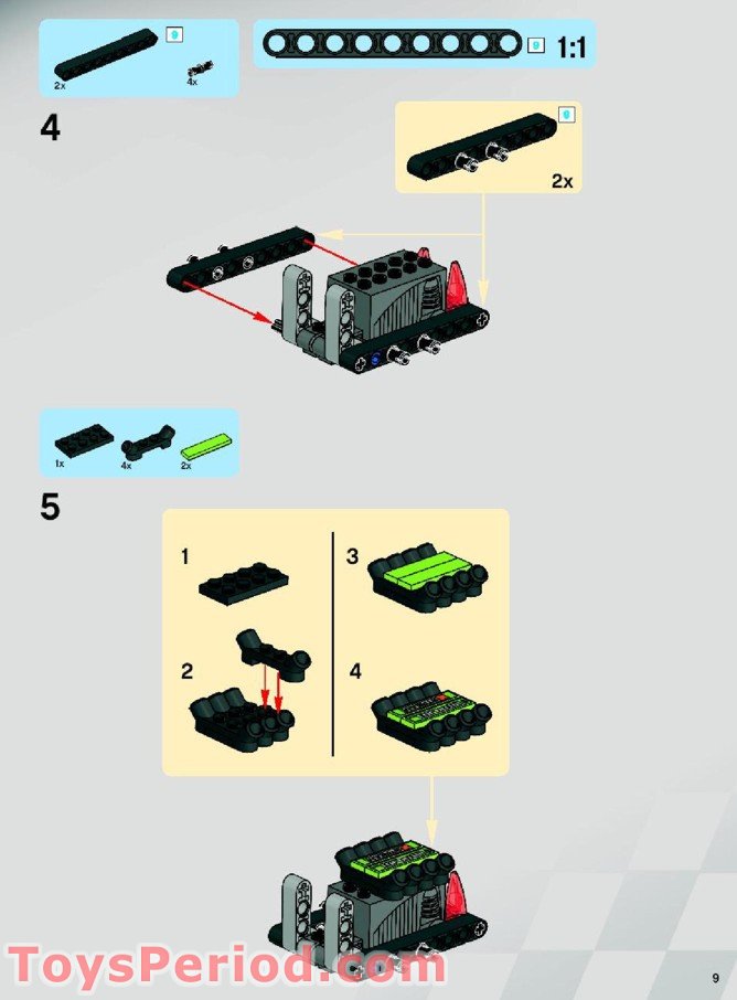 LEGO 8496 Desert Hammer Instructions and Parts List