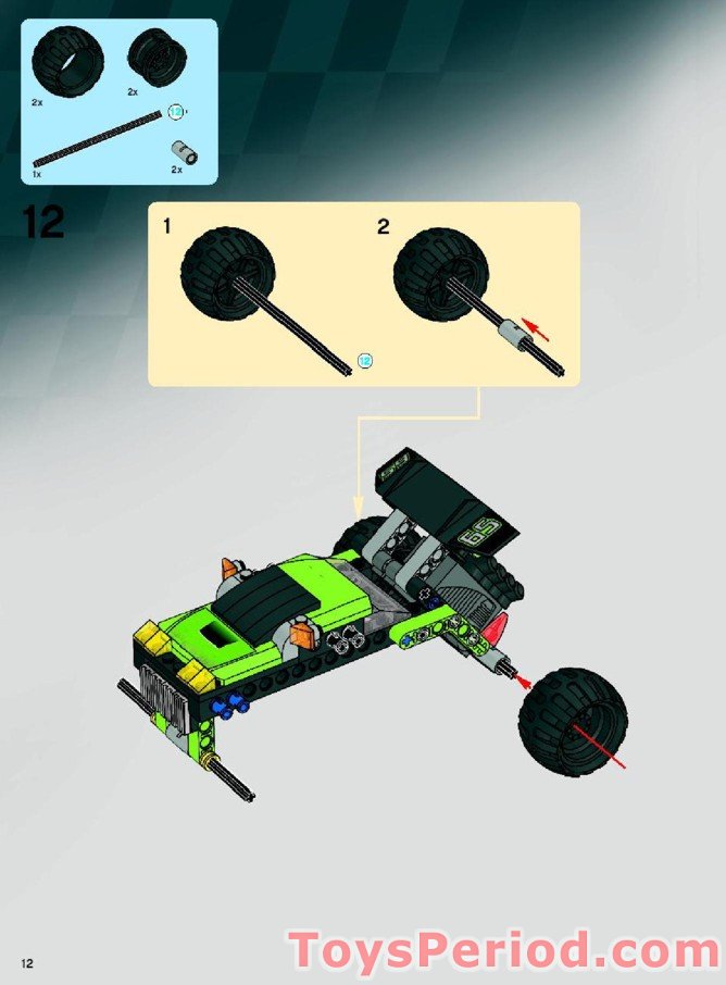 LEGO 8496 Desert Hammer Instructions and Parts List