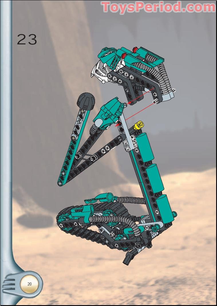 LEGO 8549 Tarakava Instructions and Parts List