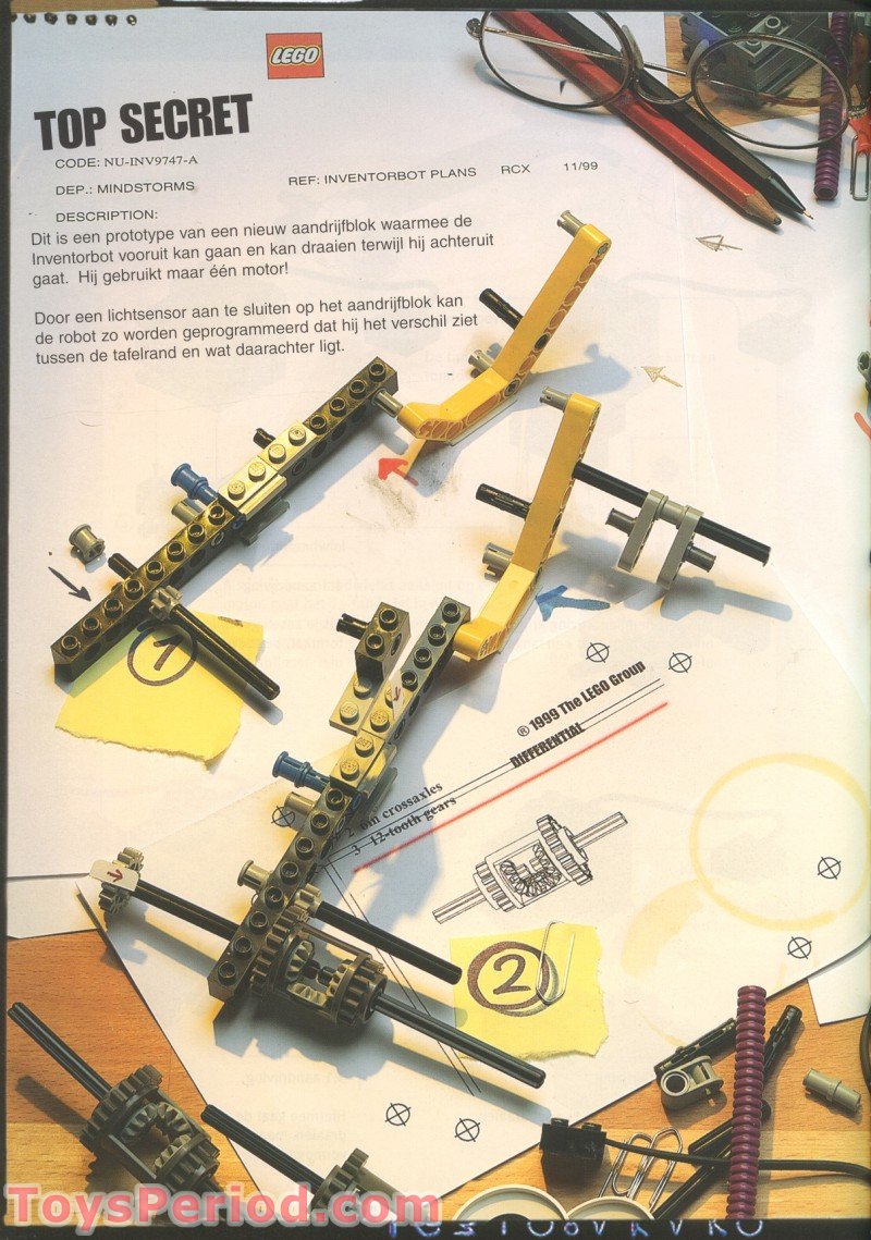 LEGO 9747 Robotics Invention System, Version 1.5 Set Parts Inventory ...