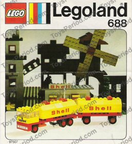 LEGO 688 Shell Tank Truck Instructions and Parts List