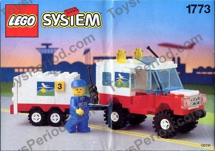 LEGO 1773 Airline Promotional Set - Truck with Trailer Instructions and ...