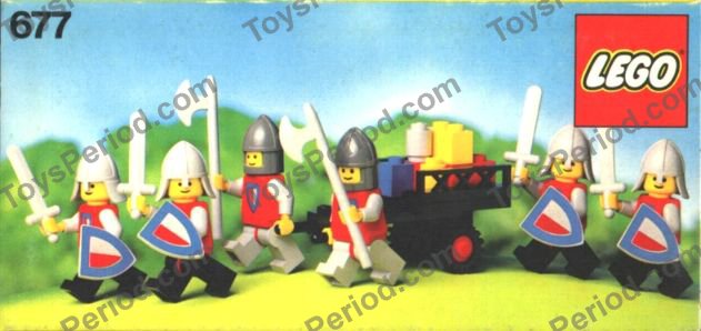 LEGO 677 Knight's Procession Instructions and Parts List