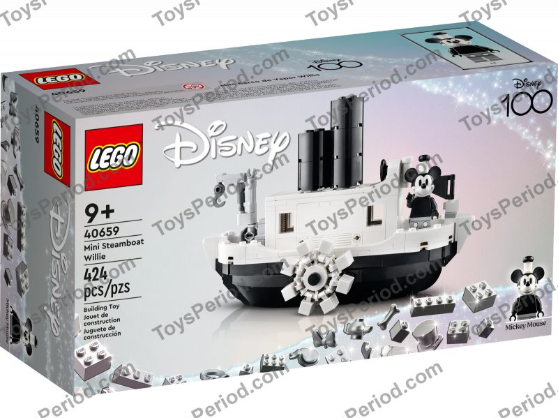 LEGO 40659 Mini Steamboat Willie Set Parts List