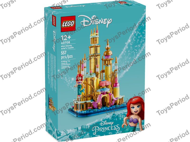 LEGO 40708 Mini Disney Ariel's Castle Set Parts List