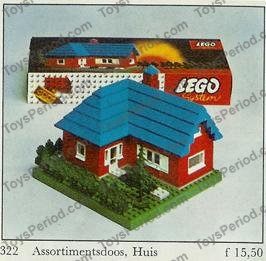 LEGO 322-2 Town House Instructions and Parts List