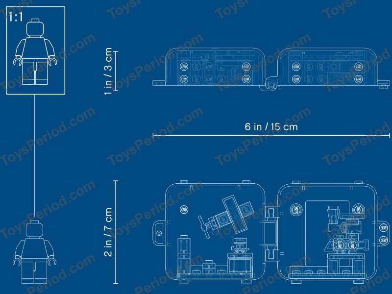 LEGO 41409 Emma's Shopping Play Cube Set Parts List