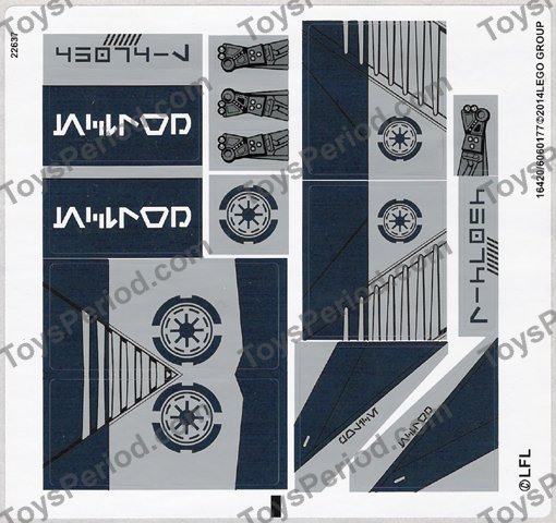 LEGO Sets with Part 75046stk01 Sticker Sheet for Set 75046 - (16420/ ...