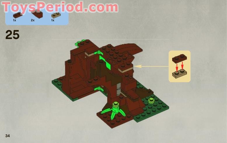 LEGO 7956 Ewok Attack Instructions and Parts List