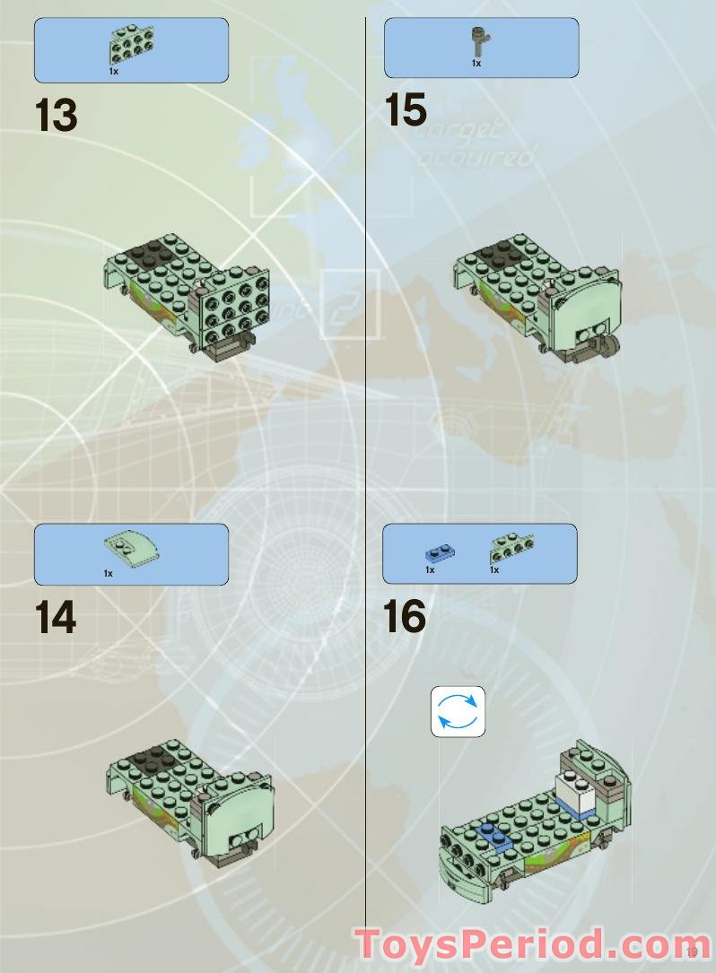 LEGO 8487 Flo's V8 Cafe Instructions and Parts List
