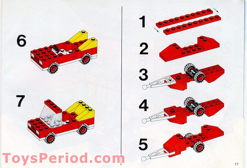 LEGO 1880 XL Bucket Instructions and Parts List