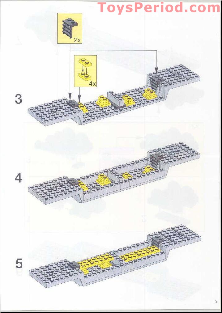 LEGO 10002 Railroad Club Car Instructions and Parts List