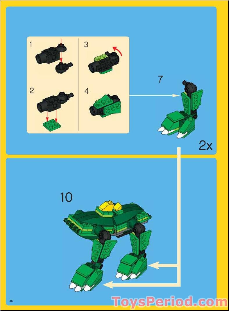 LEGO 4894 Mythical Creatures Instructions and Parts List