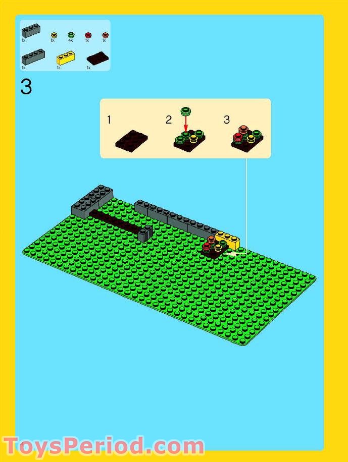 LEGO 4996 Beach House Instructions and Parts List